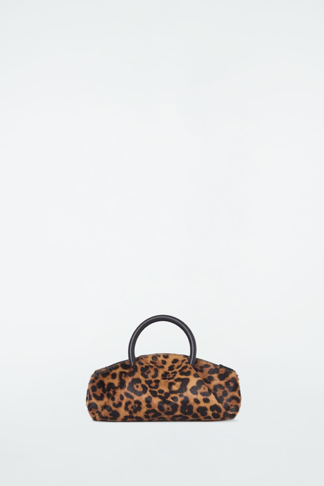 COS Leopard Fold Pony Hair Micro Tote | endource