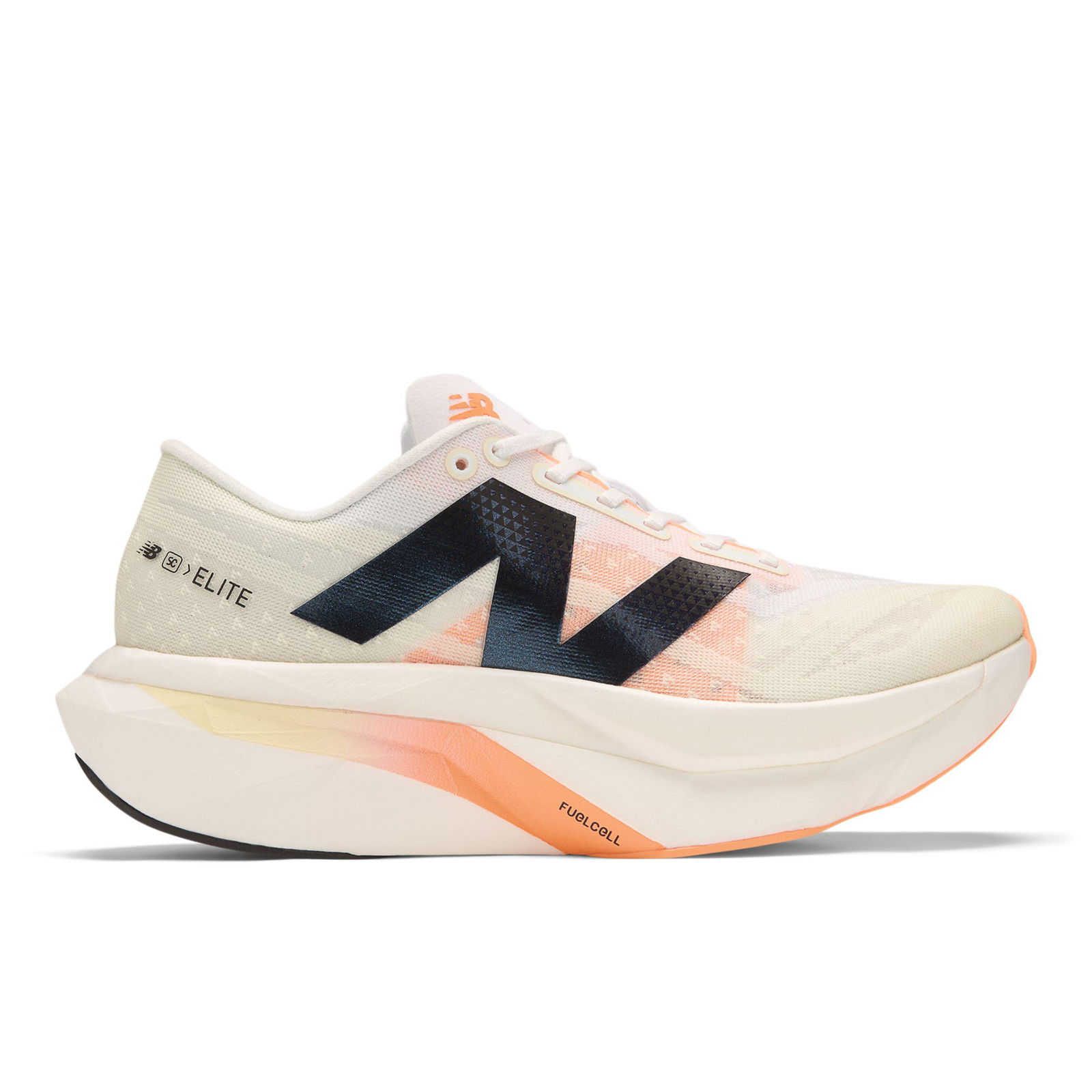 NEW BALANCE FuelCell SuperComp Elite V4 Trainers in White/Beige/Orange ...