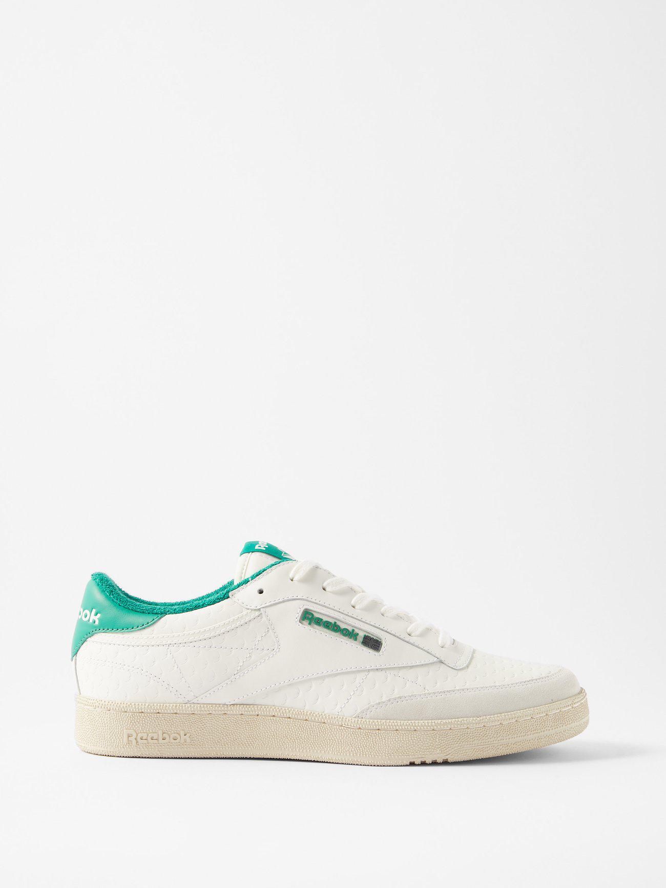 REEBOK Club C Leather Trainers in White | Endource