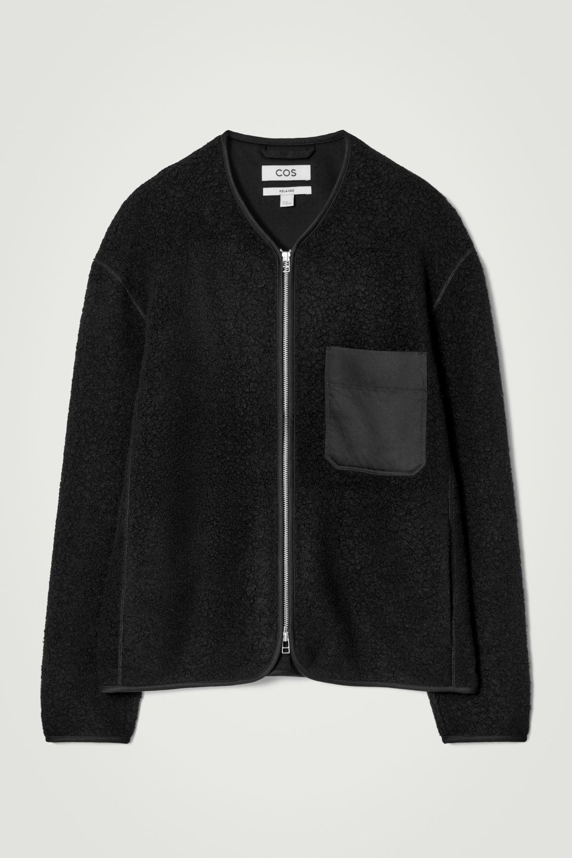 COS Polar Fleece Liner Jacket in BLACK | endource