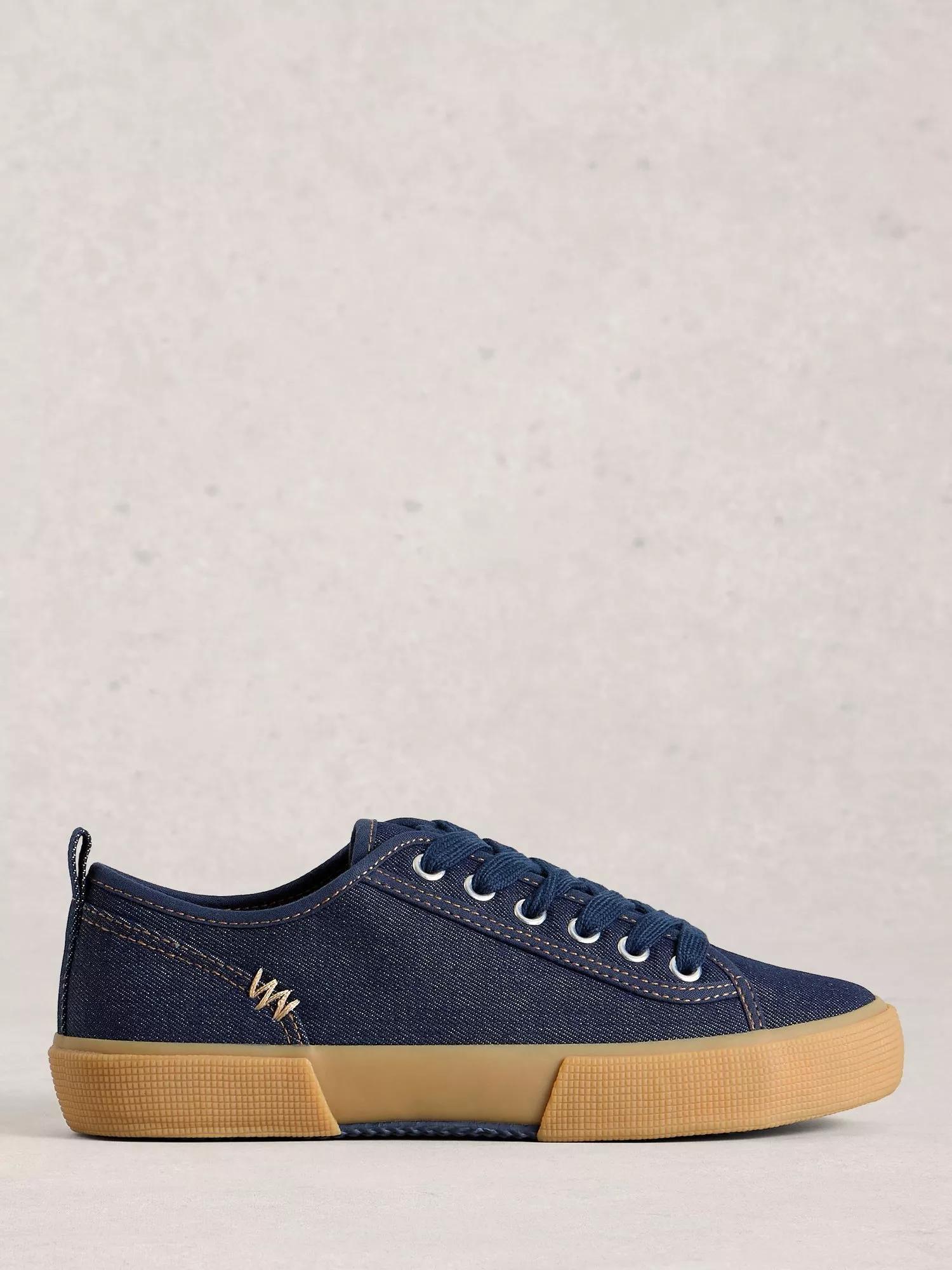 WHITE STUFF Pippa Trainers, Blue | endource