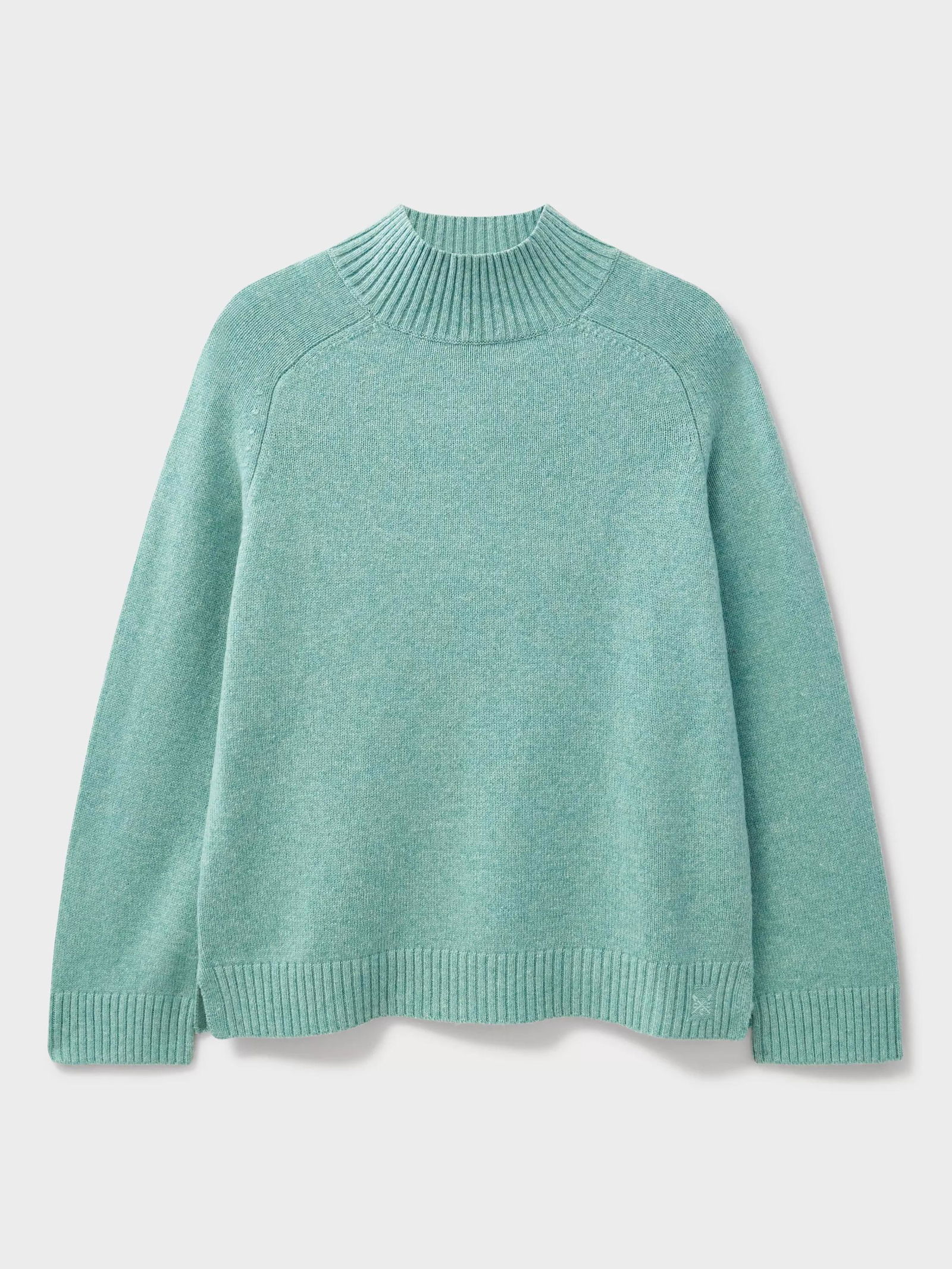 CREW CLOTHING Merino Wool Blend Funnel Neck Jumper | endource