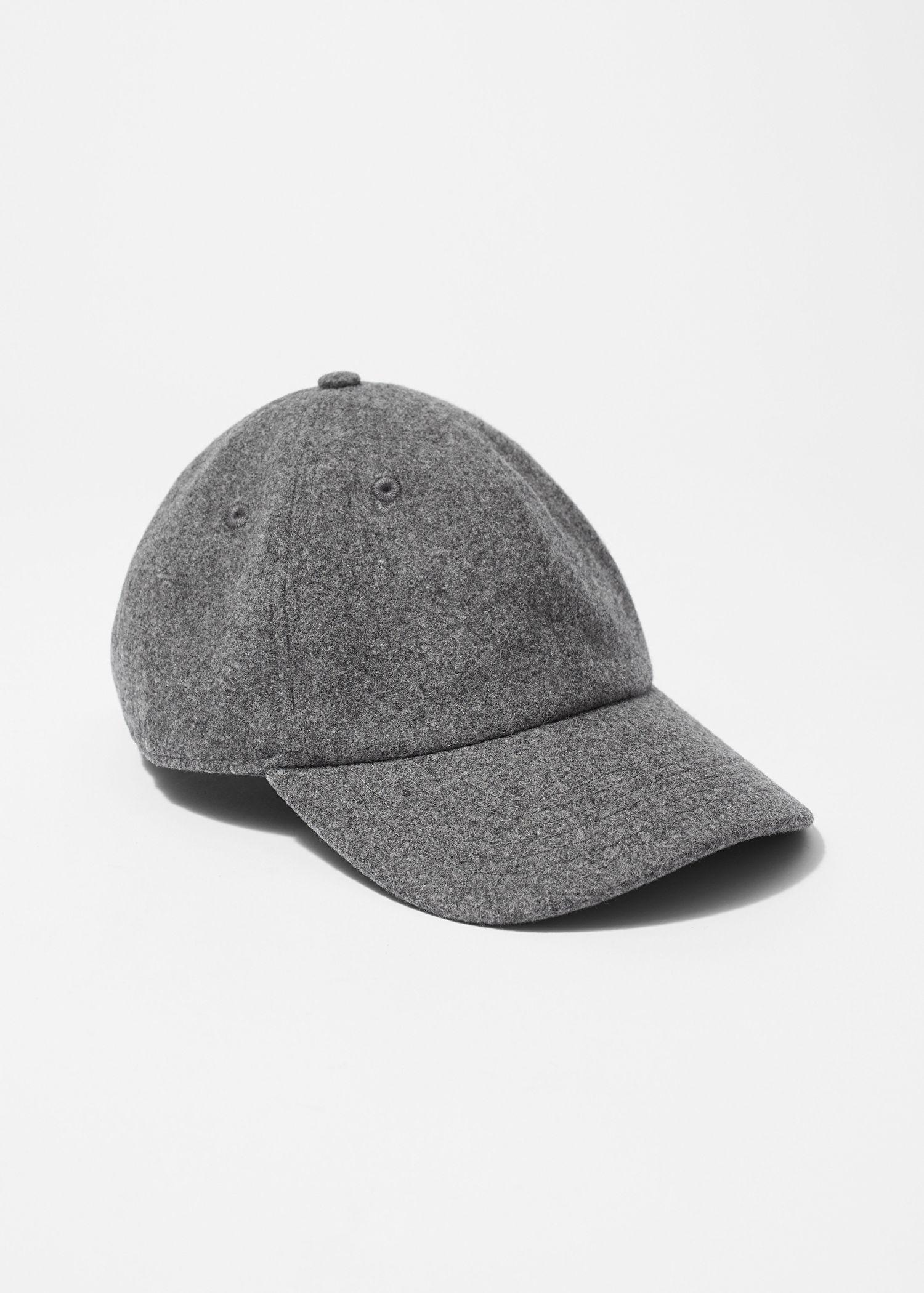 & OTHER STORIES Felt Baseball Cap in Grey | endource