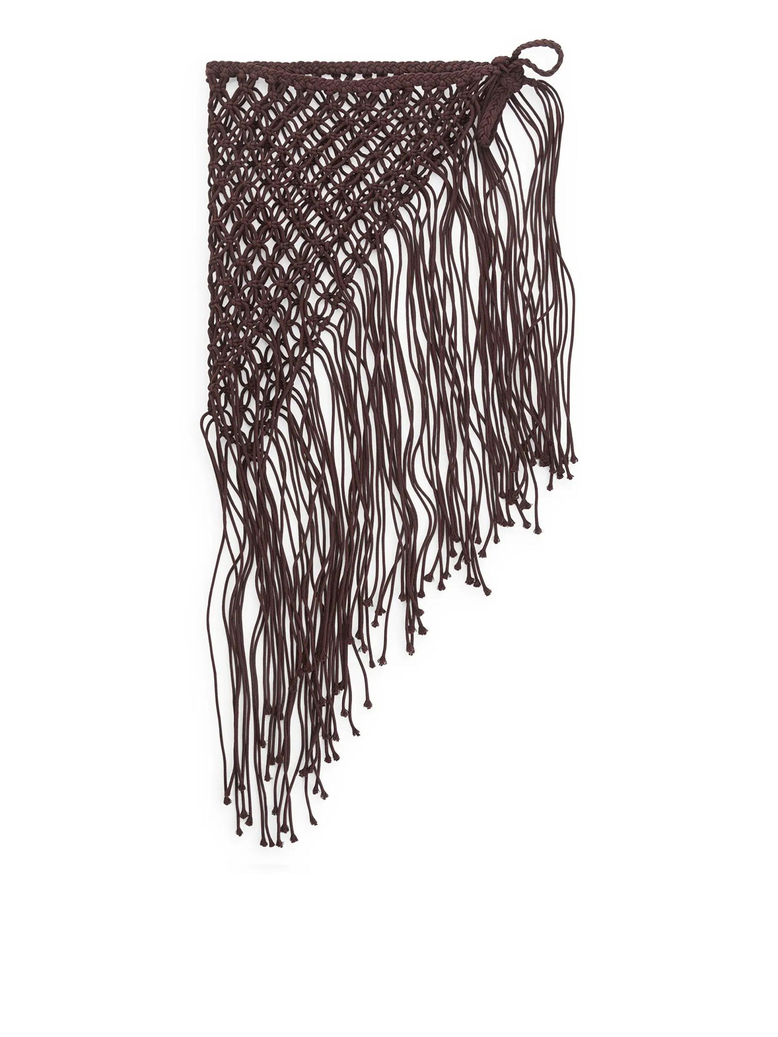 ARKET Macramé Beach Sarong in Dark Brown | Endource