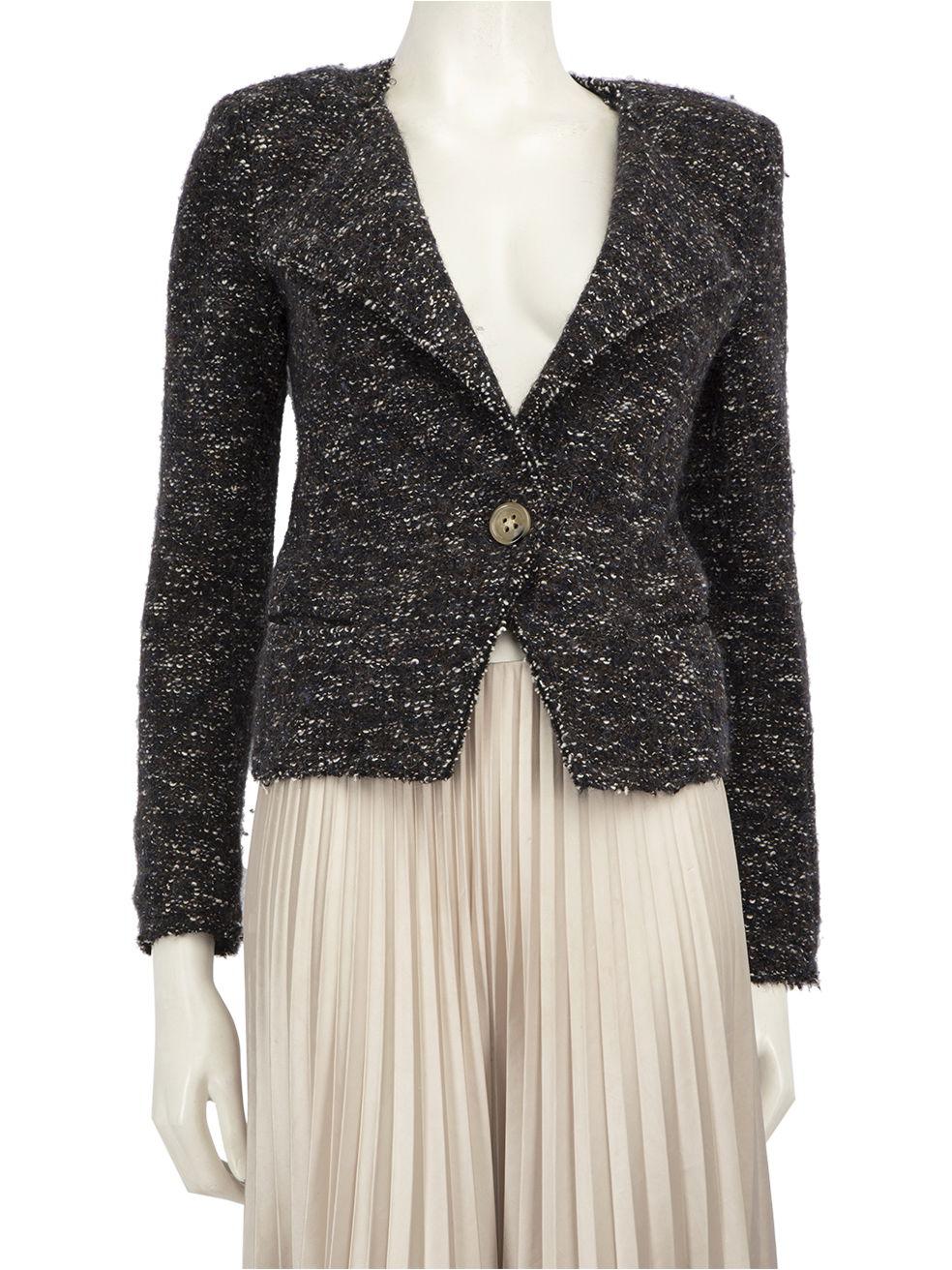 ISABEL MARANT ÉTOILE Tweed Blazer in Brown | endource