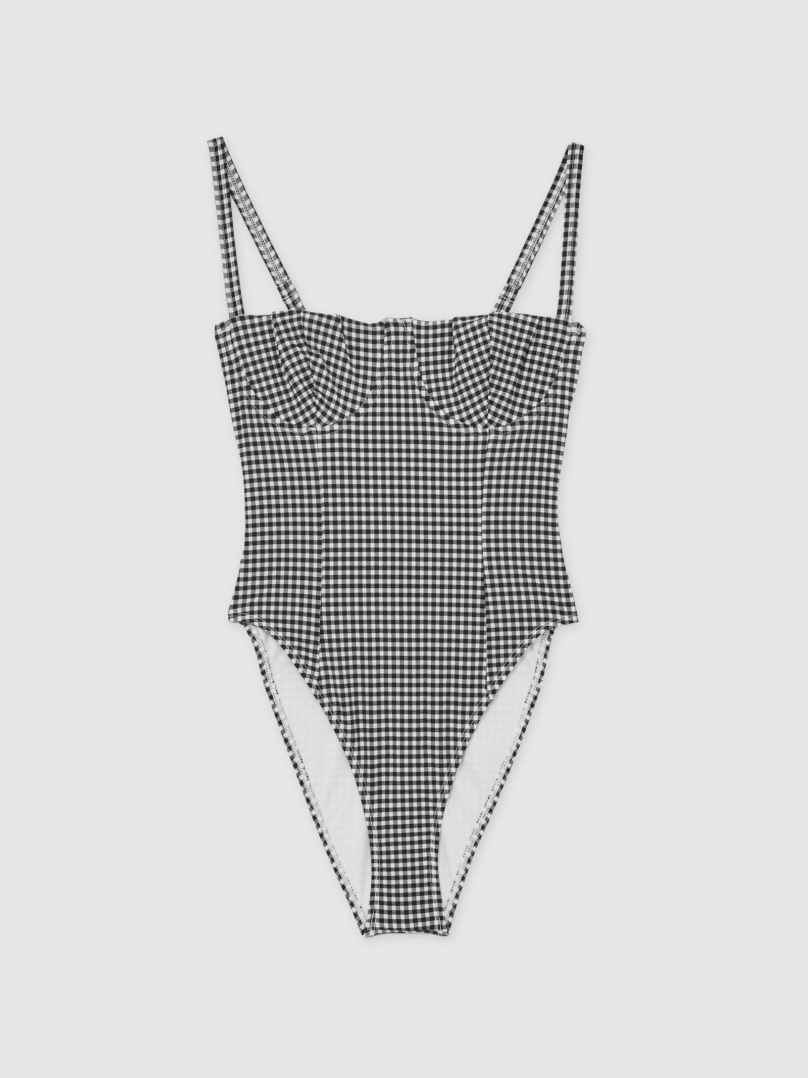 REISS Checkered Swimsuit | endource