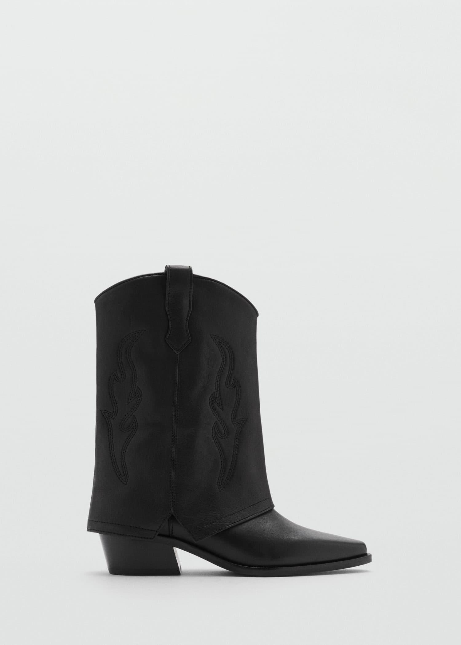 MANGO Cowboy Leather Boots | endource