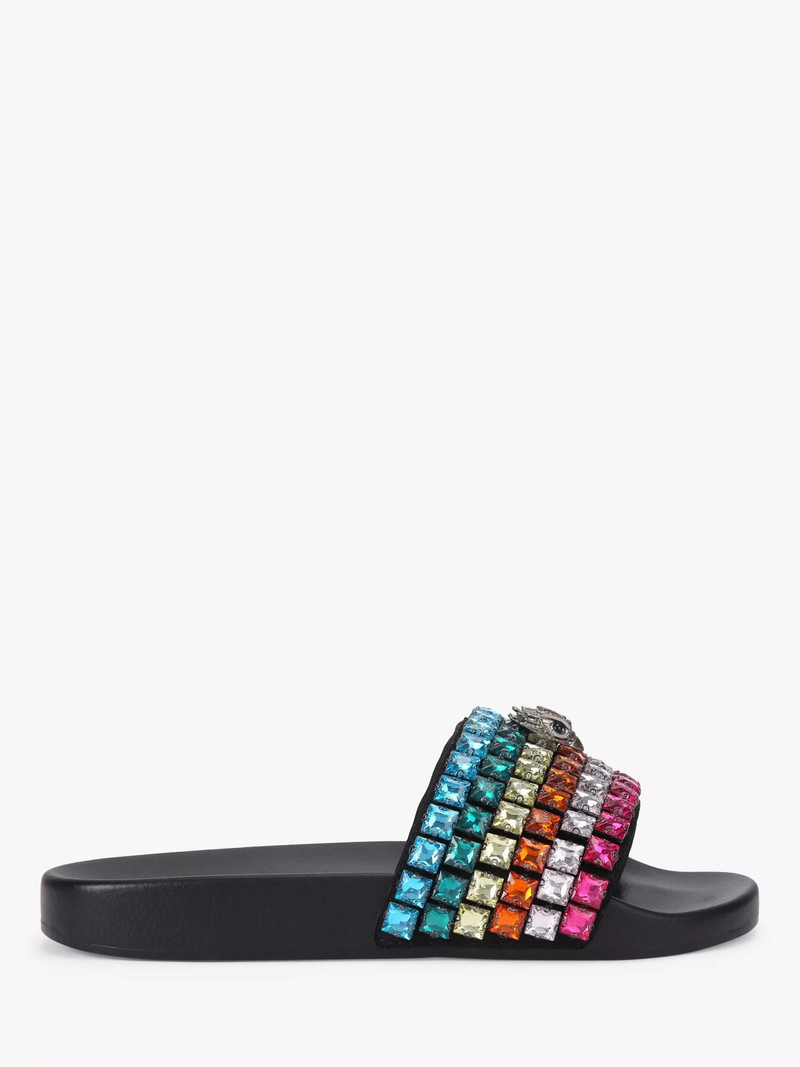 KURT GEIGER LONDON Meena Eagle Embellished Slider Sandals | endource