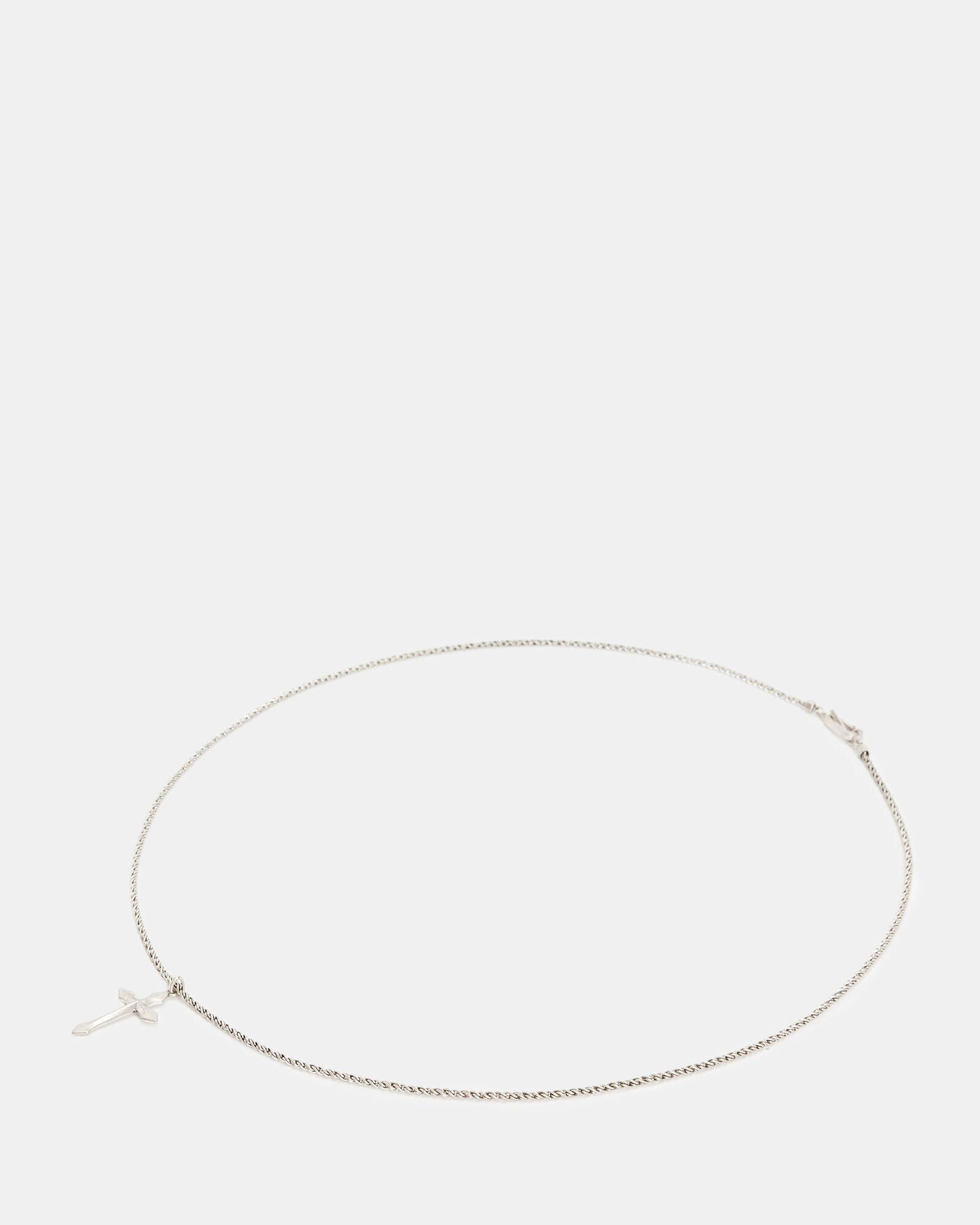 ALLSAINTS Kade Cross Sterling Silver Necklace | endource