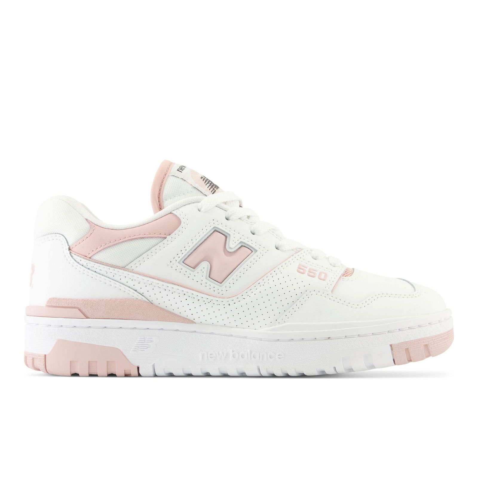 NEW BALANCE 550 Trainers in White/Pink | endource