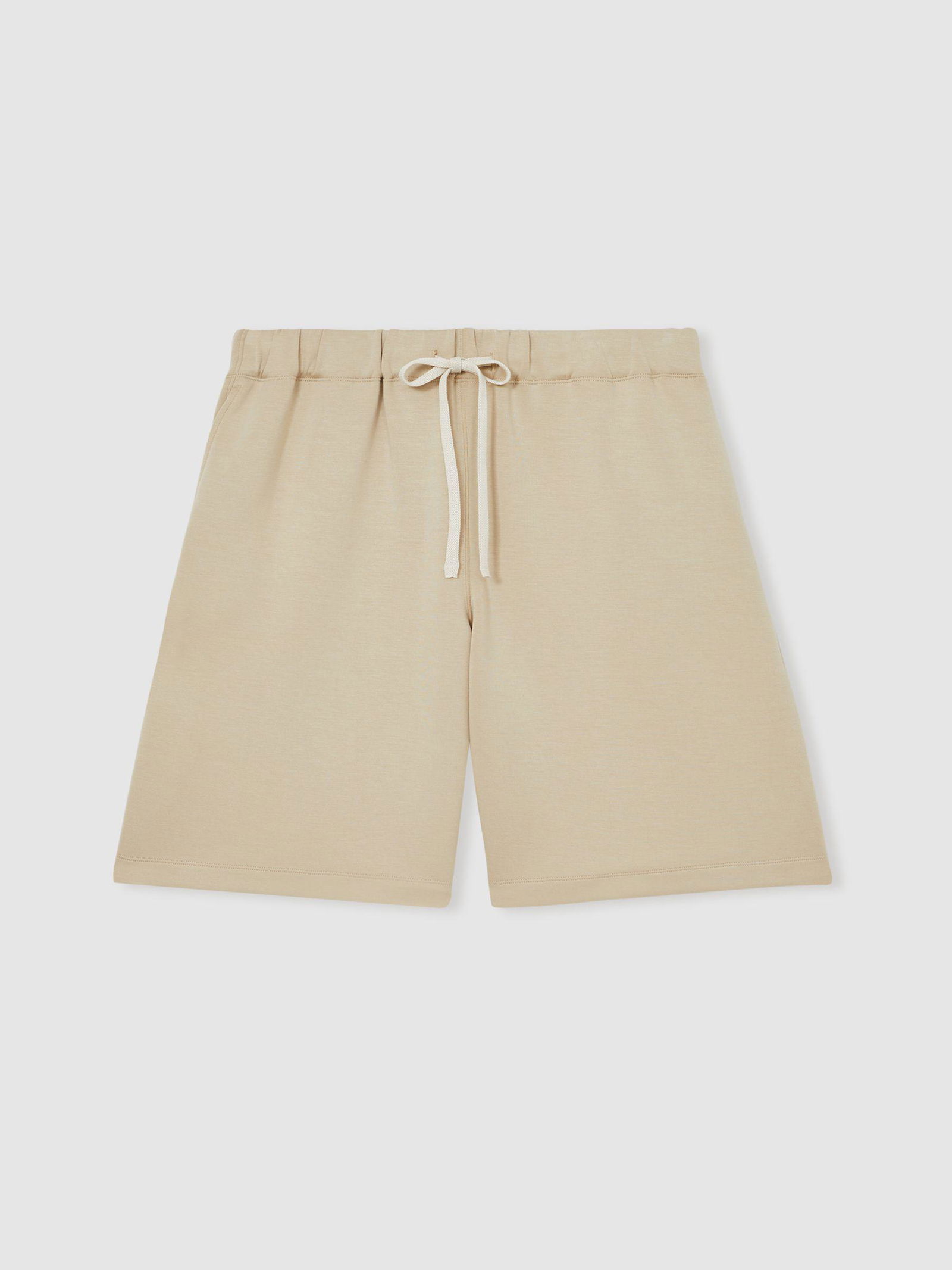 REISS Reiss x Les 100 Ciels - Reggie Jersey Shorts in Sage | endource