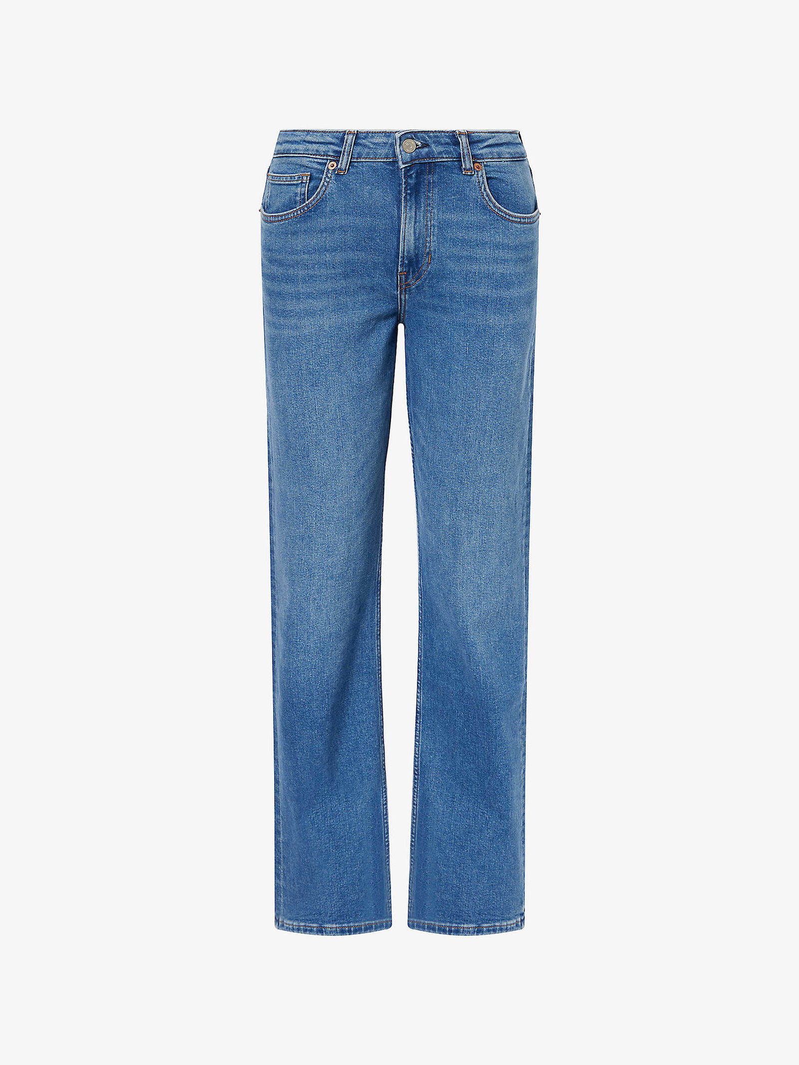 REFORMATION Elton Straight-Leg Stretch-Denim Jeans | endource