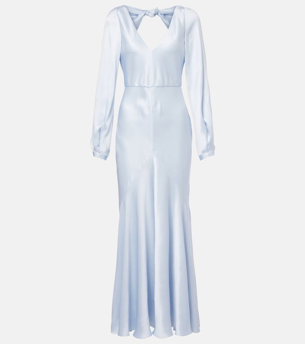 Gabriela Hearst Silk Satin Maxi Dress | endource