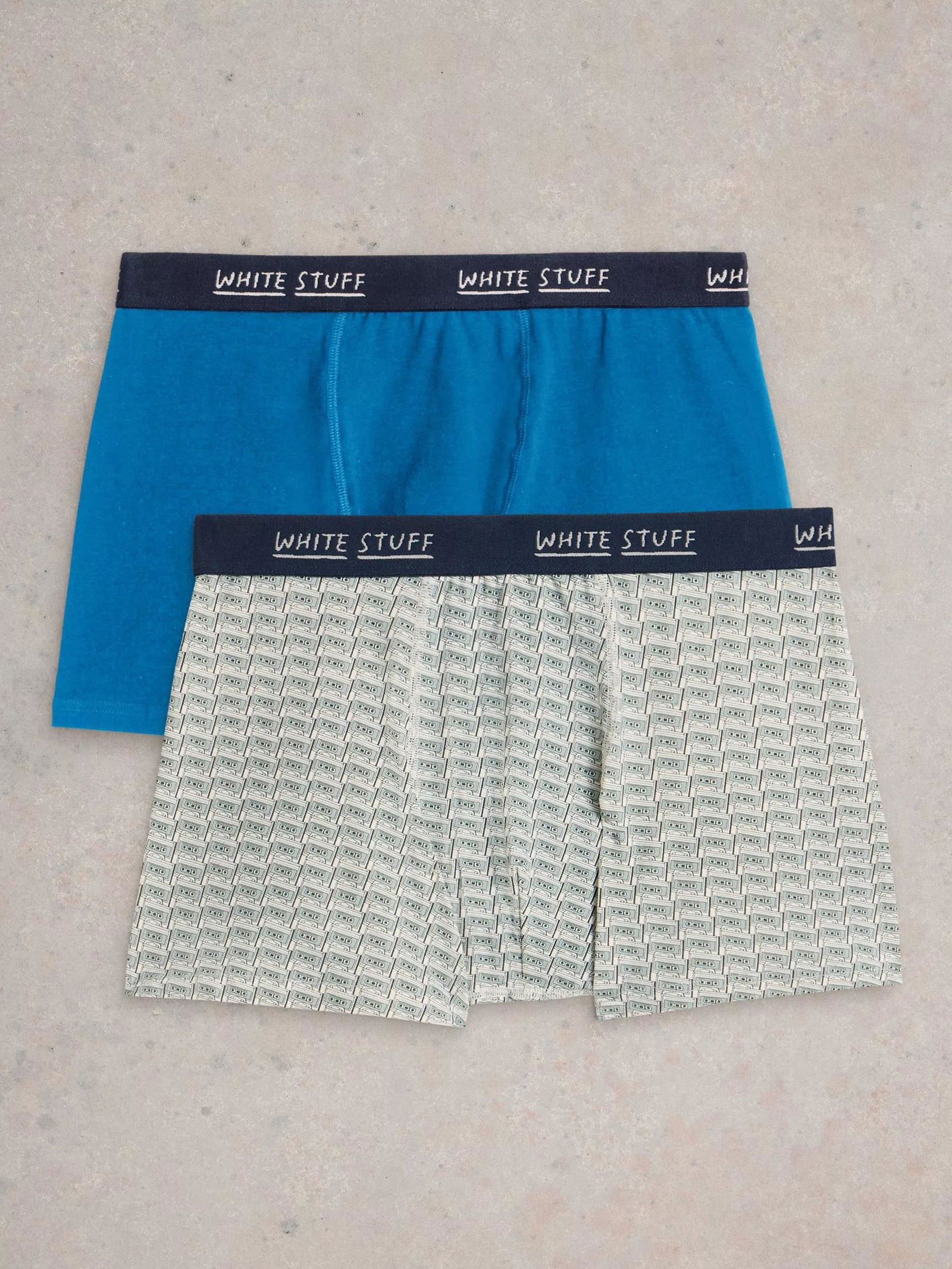WHITE STUFF Boxers, Pack Of 2 in Blue/Multi | endource