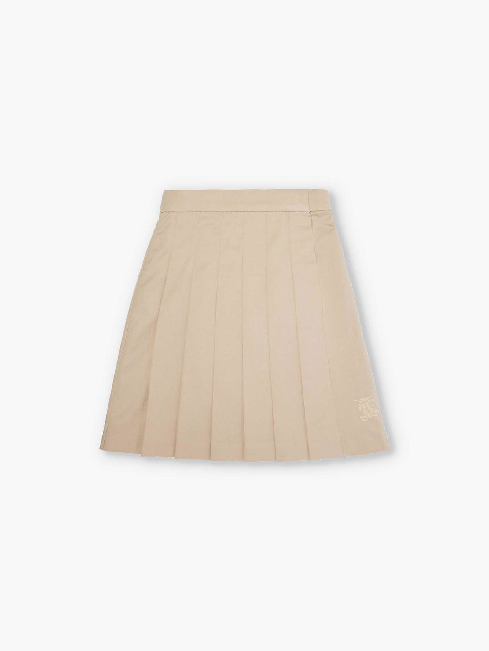 BURBERRY Ada Pleated Twill Skirt | endource