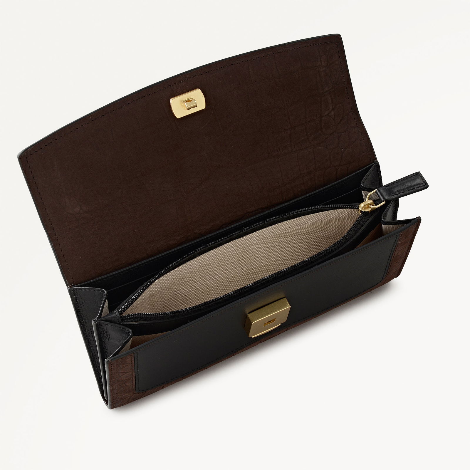 RADLEY Albert Road Leather Large Flapover Wallet In Dark Oak | endource