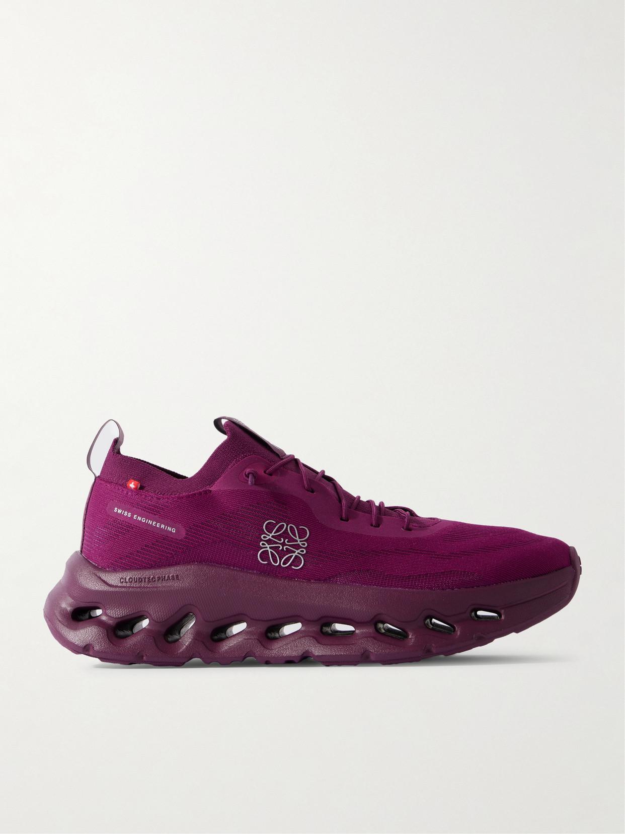 LOEWE Loewe x ON - Cloudtilt Stretch Recycled-Knit Sneakers in Purple ...