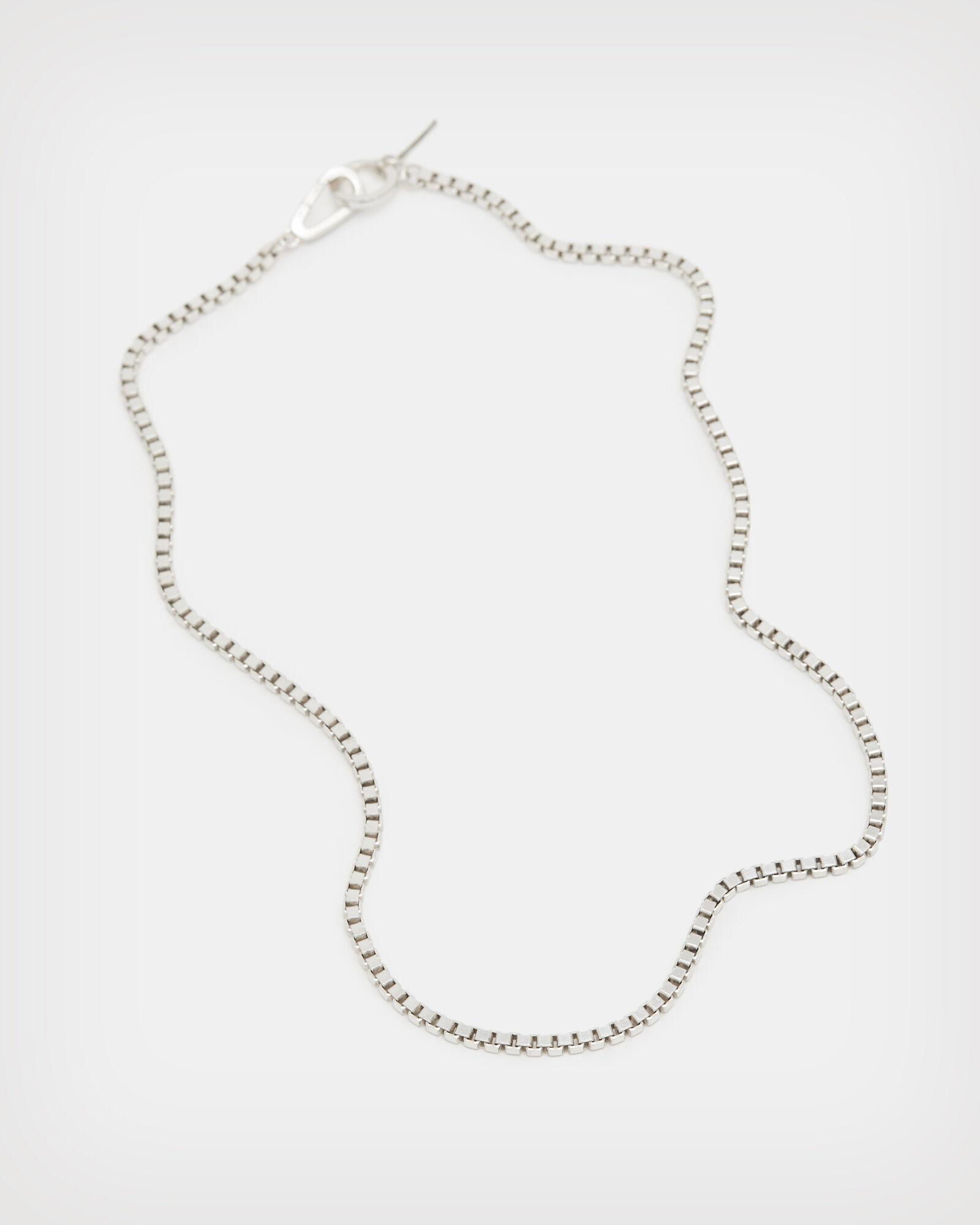ALLSAINTS Zoe Sterling Silver Box Chain Necklace | endource