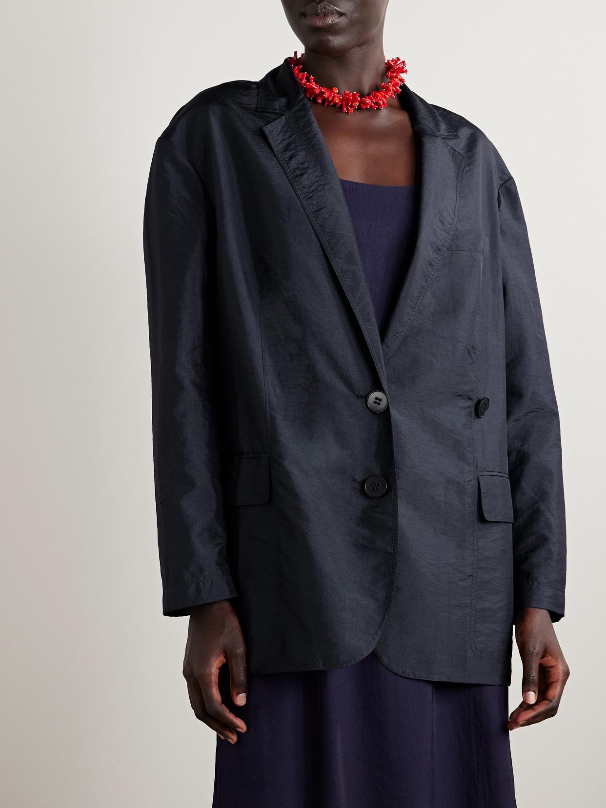 TIBI Liam Oversized Shell Blazer | endource