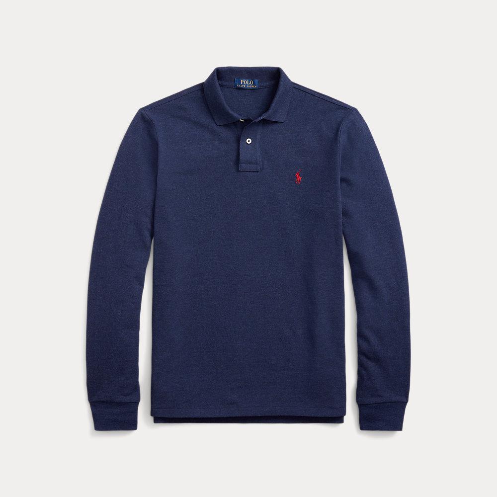 POLO RALPH LAUREN Slim Fit Mesh Long-Sleeve Polo | endource