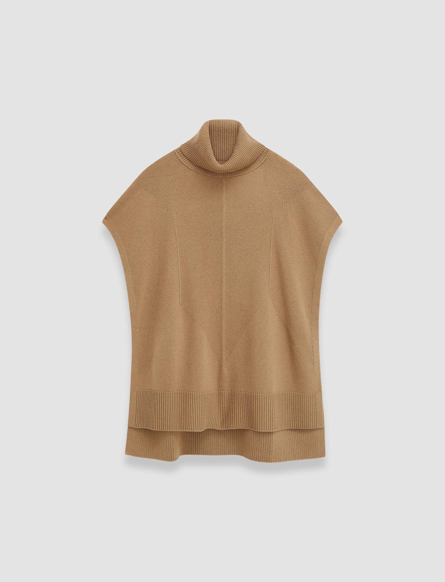 JOSEPH Soft Wool Poncho in Oak | endource