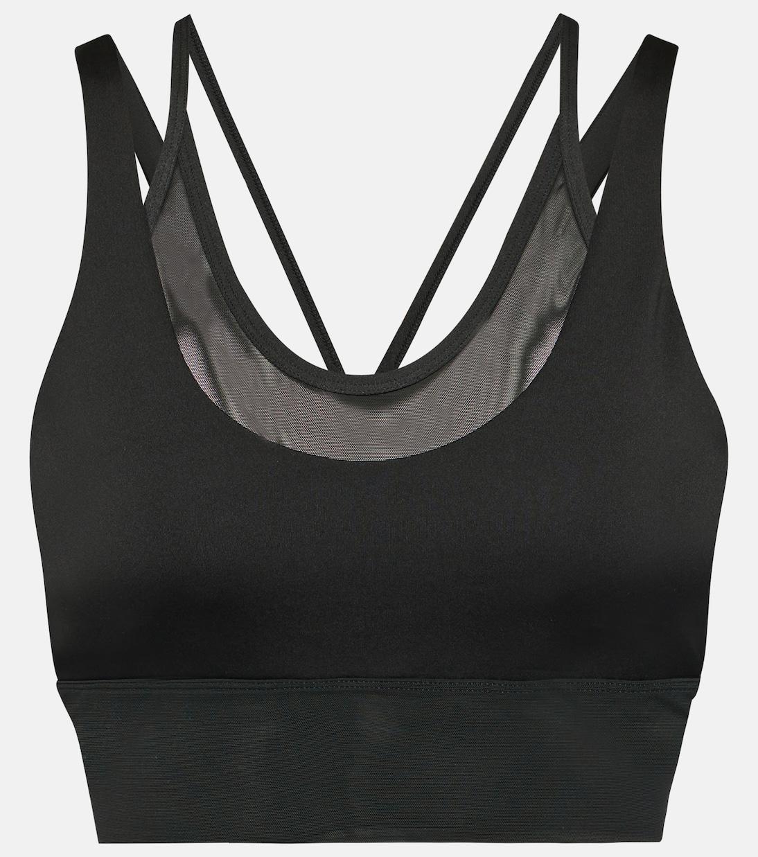 ALO YOGA Airlift Layered Sports Bra in Black | endource