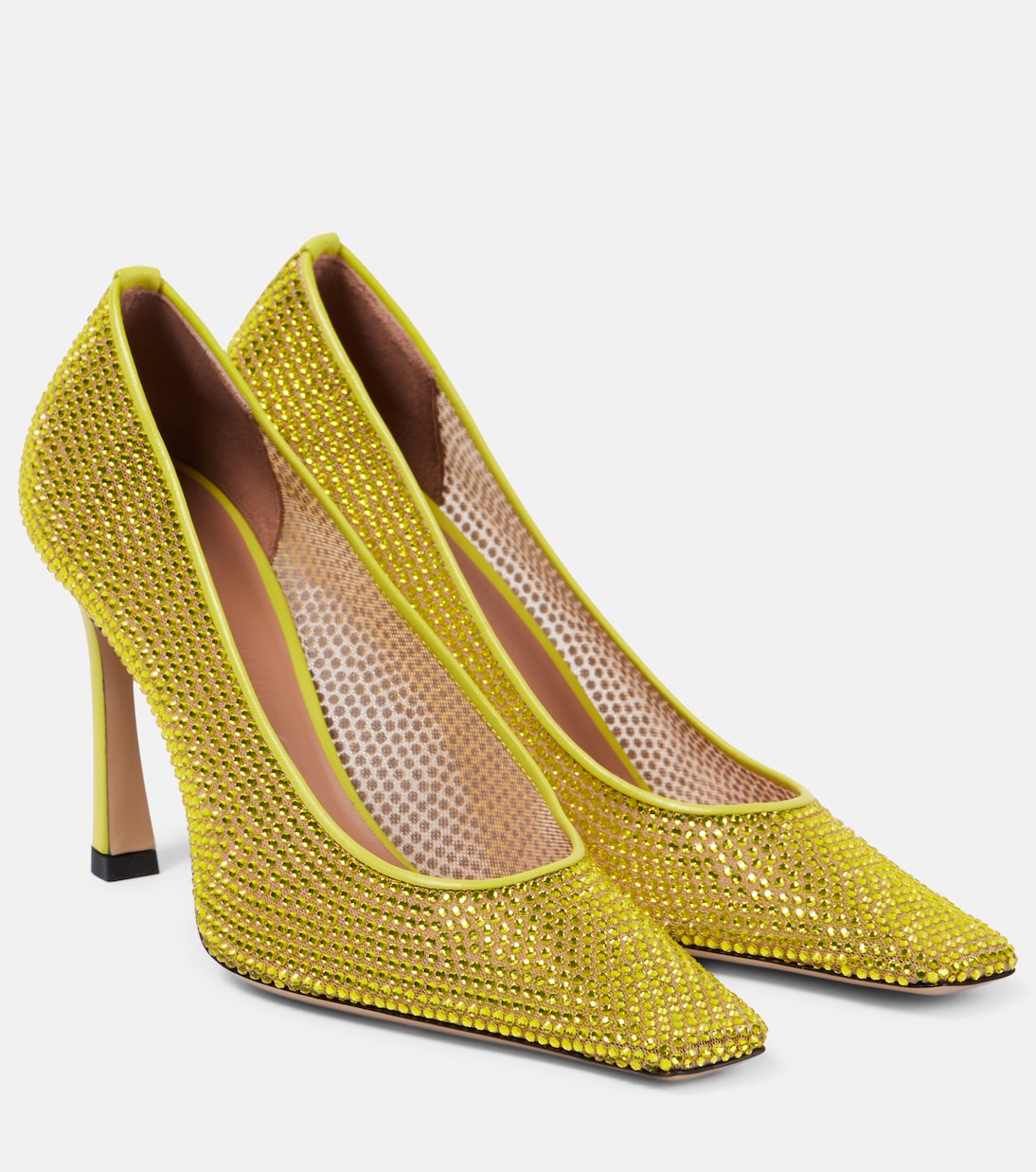 The Attico Juno 95 Embellished Pumps | endource