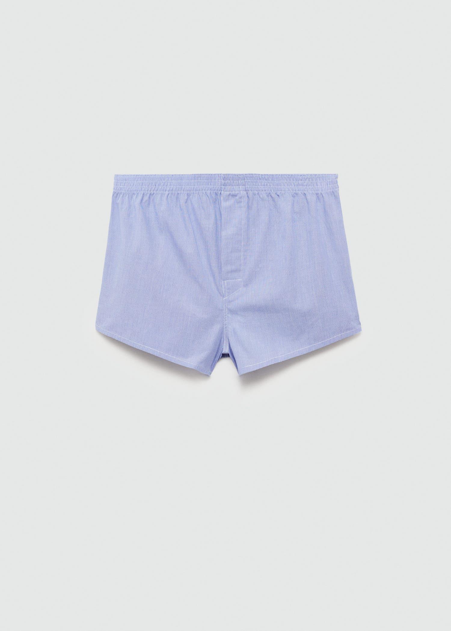 MANGO Cotton Briefs in Dark Navy | endource