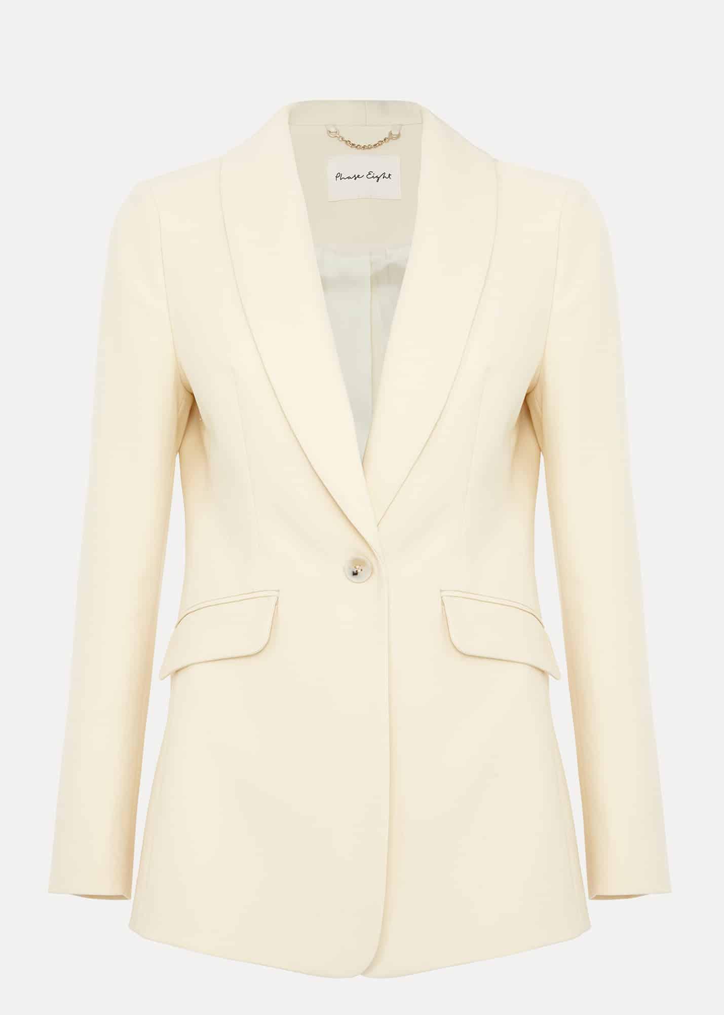 PHASE EIGHT Alexis Shawl Collar Suit Jacket in Yellow | endource