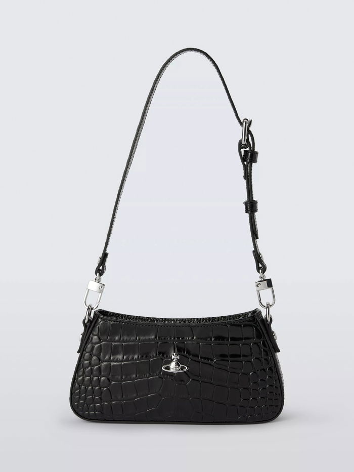 VIVIENNE WESTWOOD Tasha Mock Croc Leather Shoulder Bag | endource