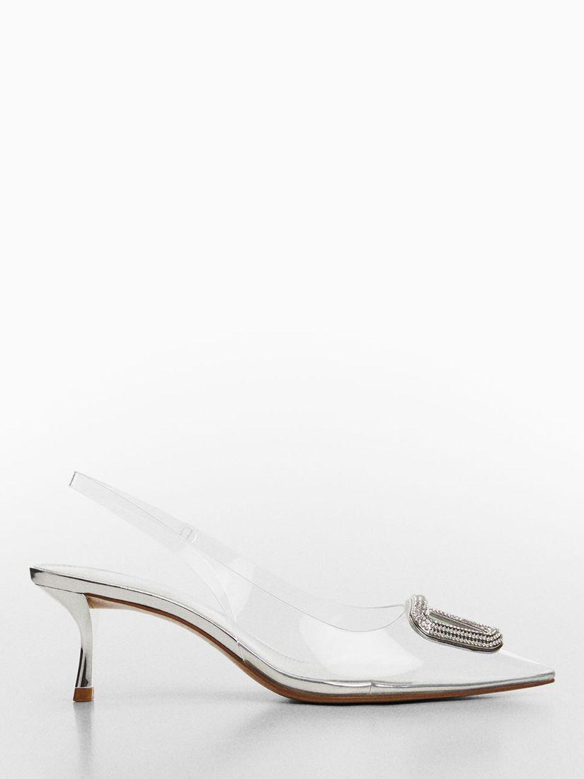 MANGO Clear Vinyl High Heel Shoes in Lt-pastel Pink | Endource