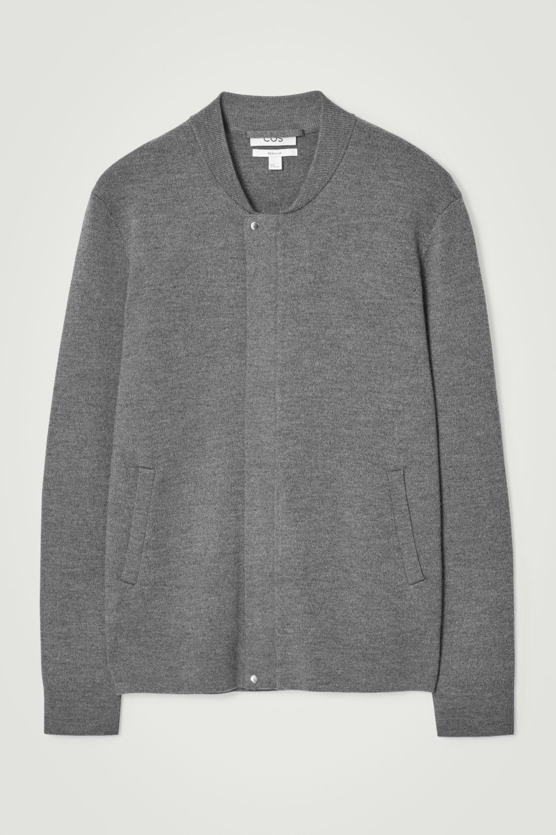 COS Knitted Wool Bomber Jacket | endource