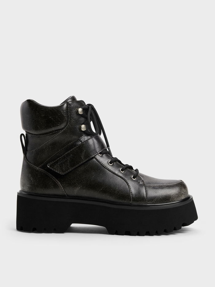 CHARLES & KEITH Eliot Platform Combat Boots | endource