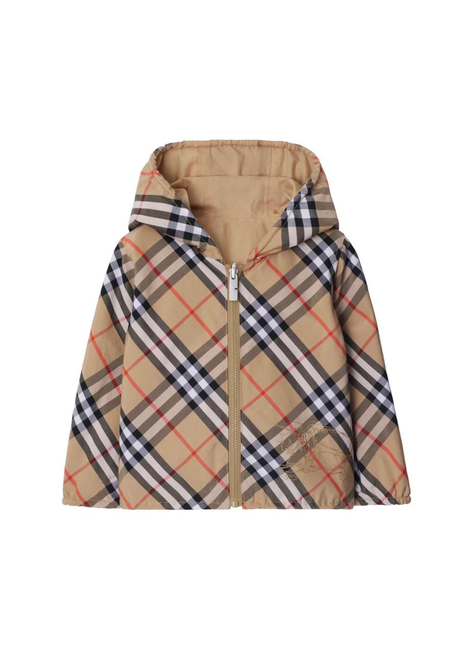 BURBERRY Reversible Check Cotton Blend Jacket | endource