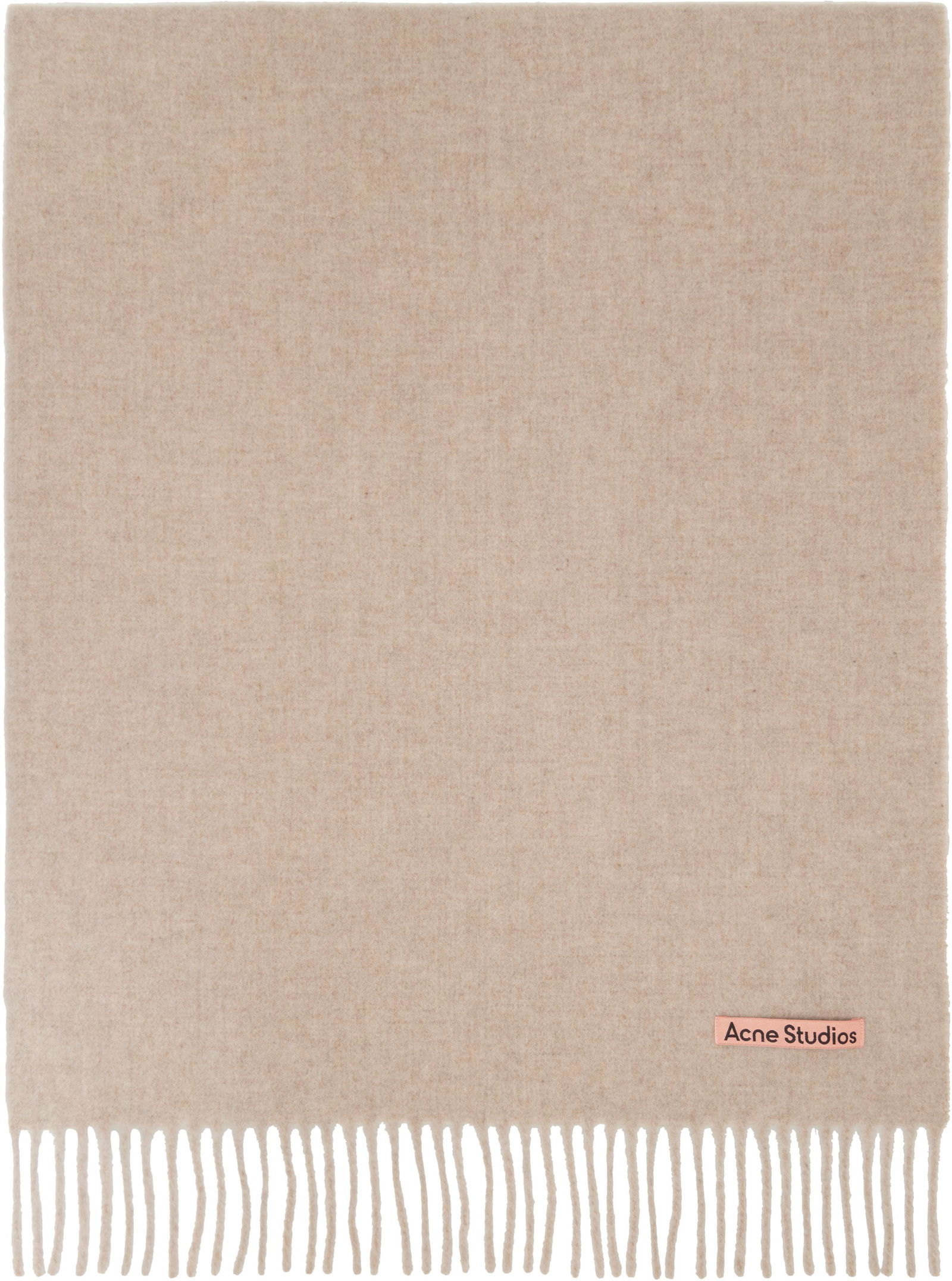 ACNE STUDIOS Fringe Wool Oversized Scarf | endource