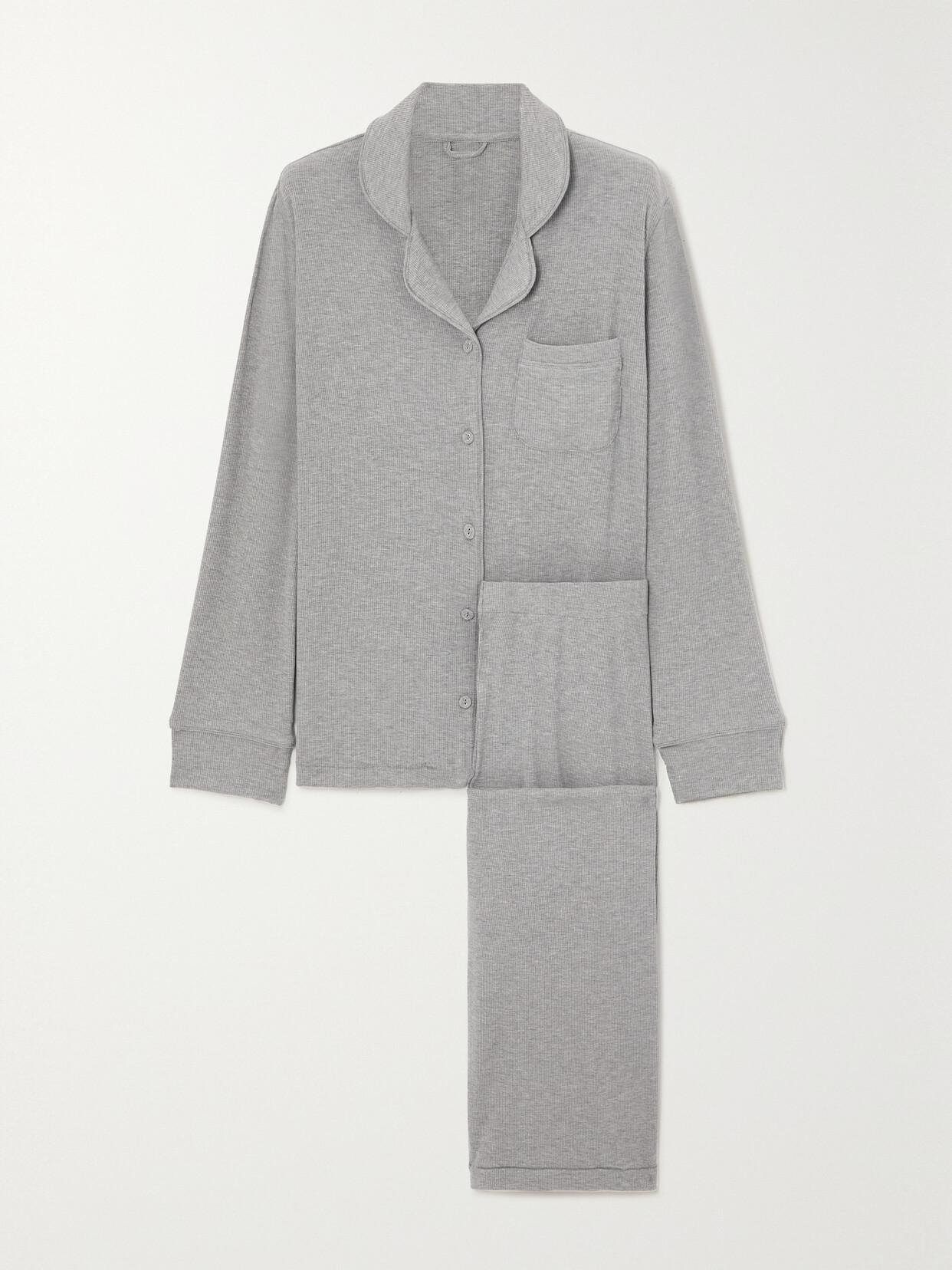 SKIMS Soft Lounge Sleep Set in Gray | endource