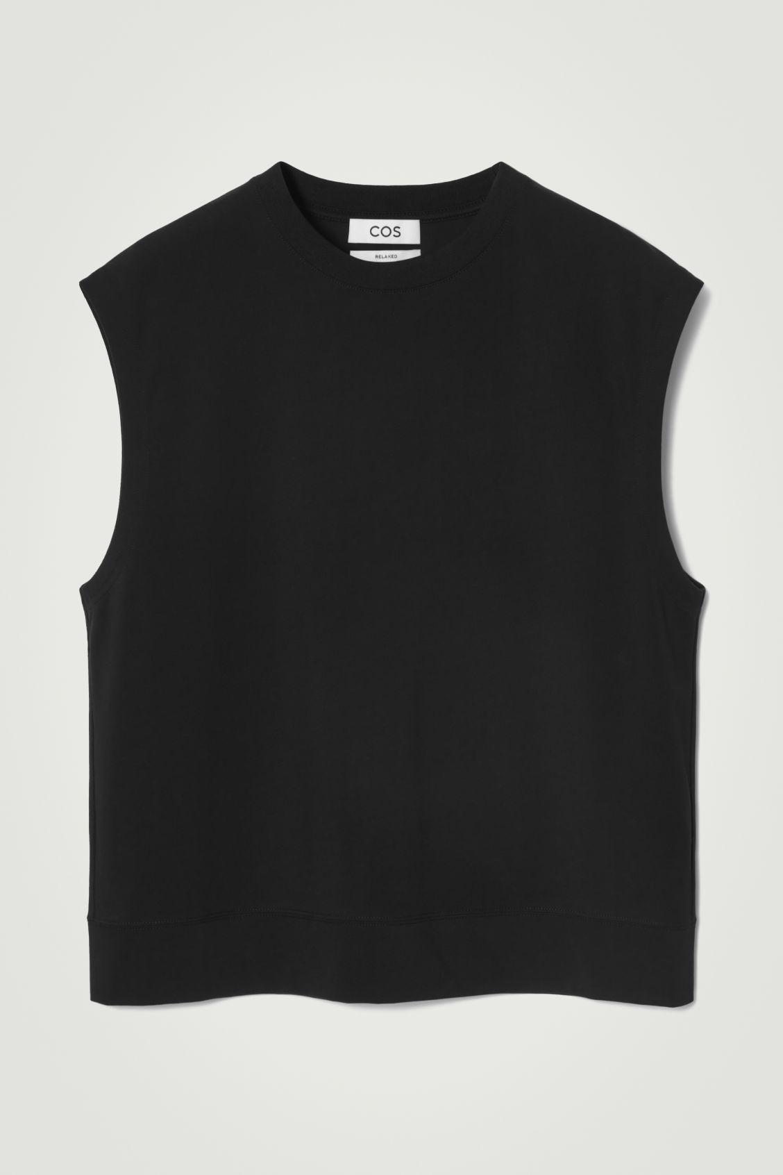 COS Cotton Crepe Crew-Neck Vest | endource