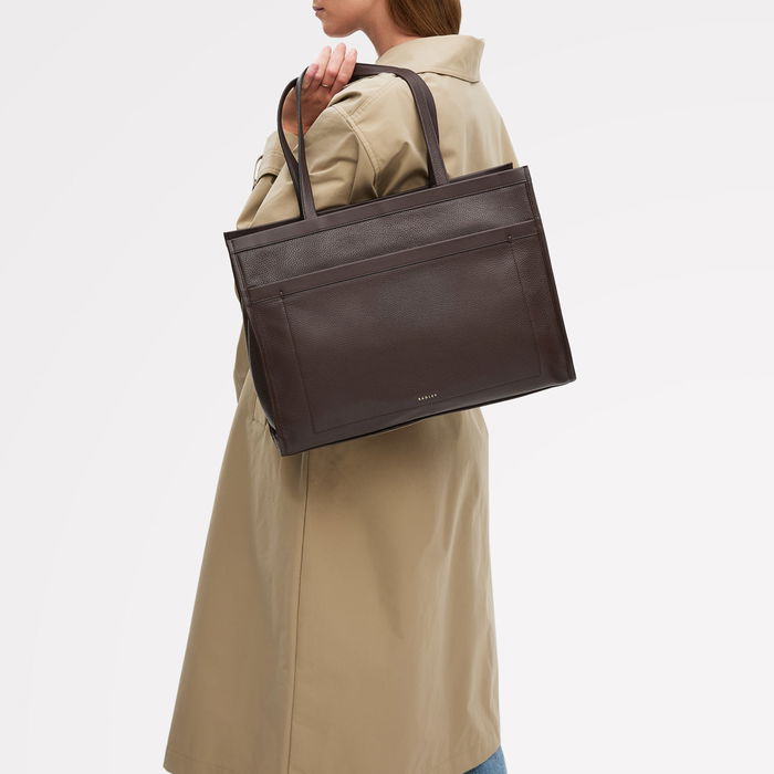 RADLEY Alba Place Leather Large Ziptop Workbag Bag | endource