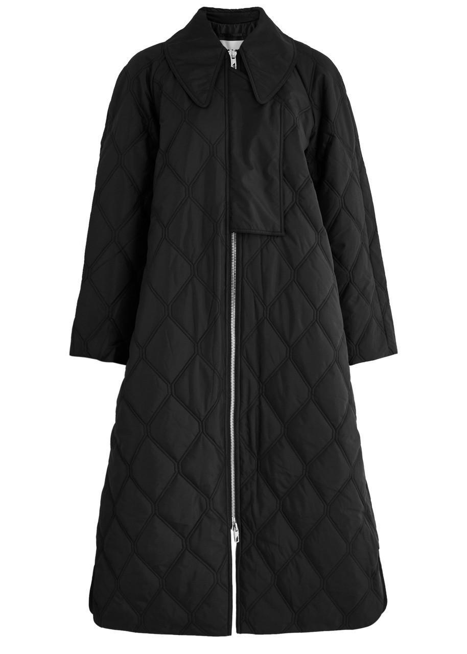 GANNI Quilted Shell Coat | endource