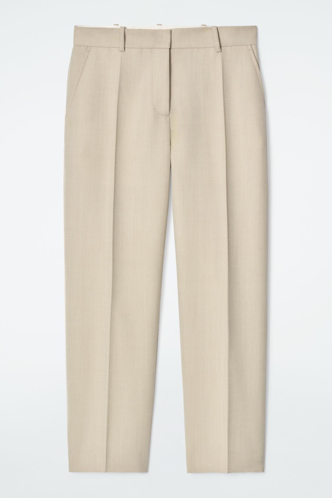 COS Wool Slim-Leg Trousers | endource