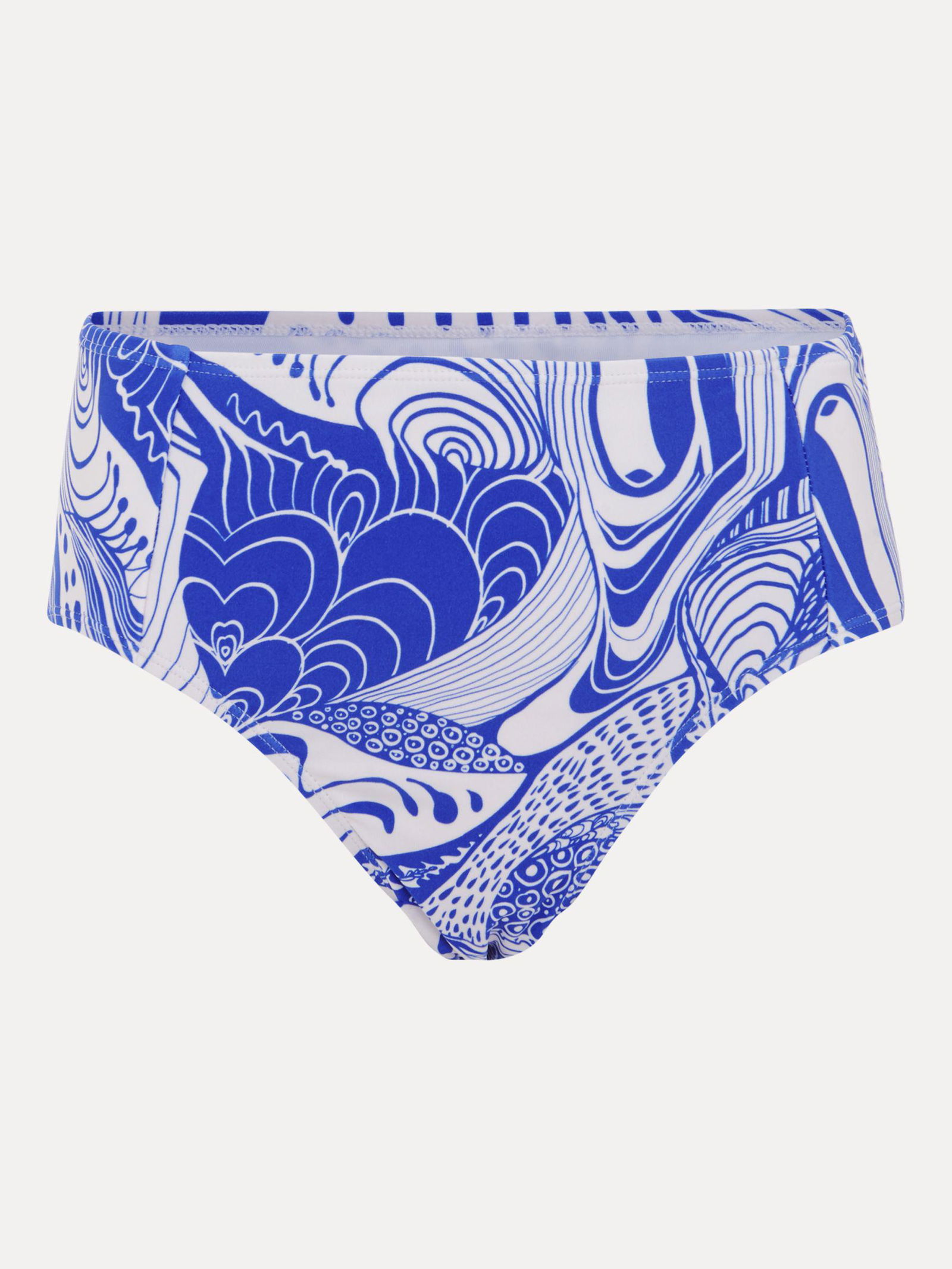 PHASE EIGHT Shell Print Bikini Bottoms in Blue | endource