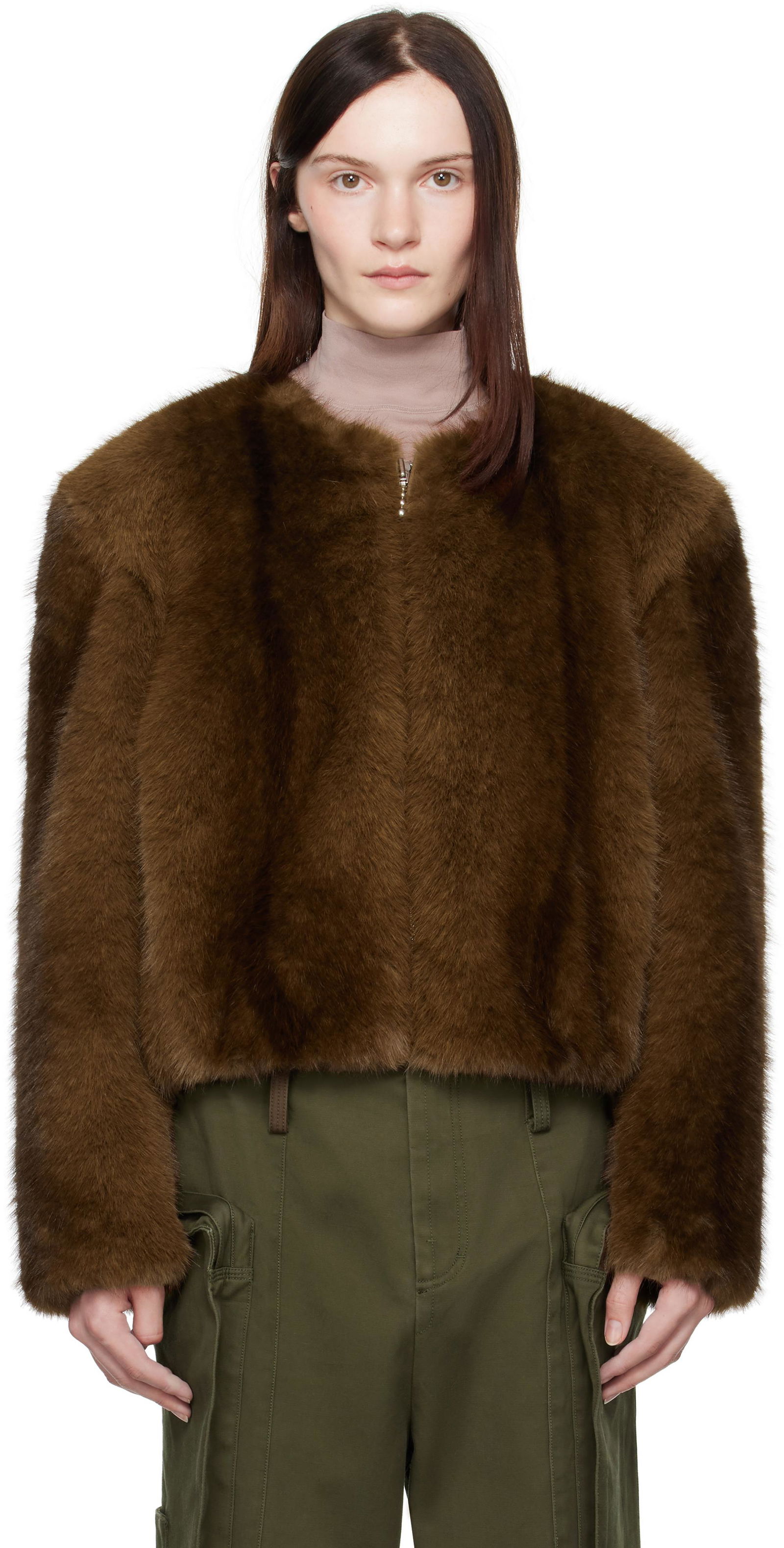 STAND STUDIO Karly Faux-Fur Jacket | endource