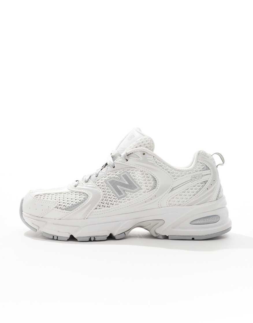 NEW BALANCE 530 Trainers With Ribbon Laces in SILVER | endource