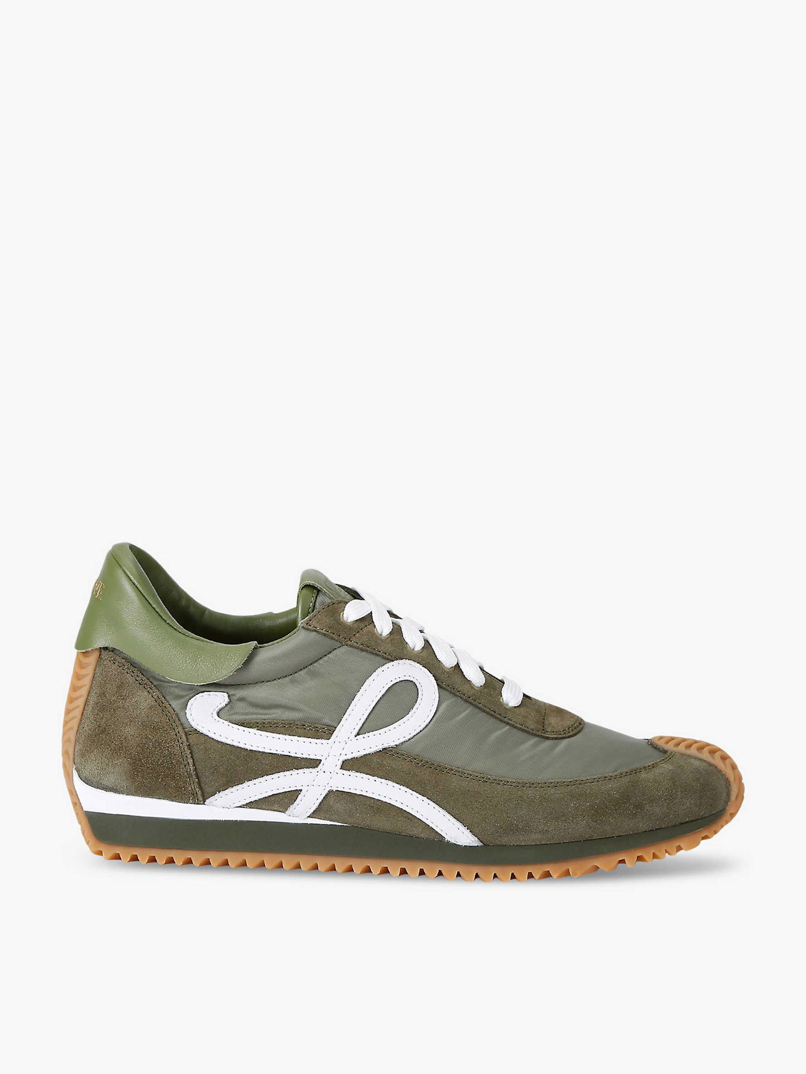 LOEWE Flow Runner Monogram Suede And Shell Low-Top Trainers in GREEN ...