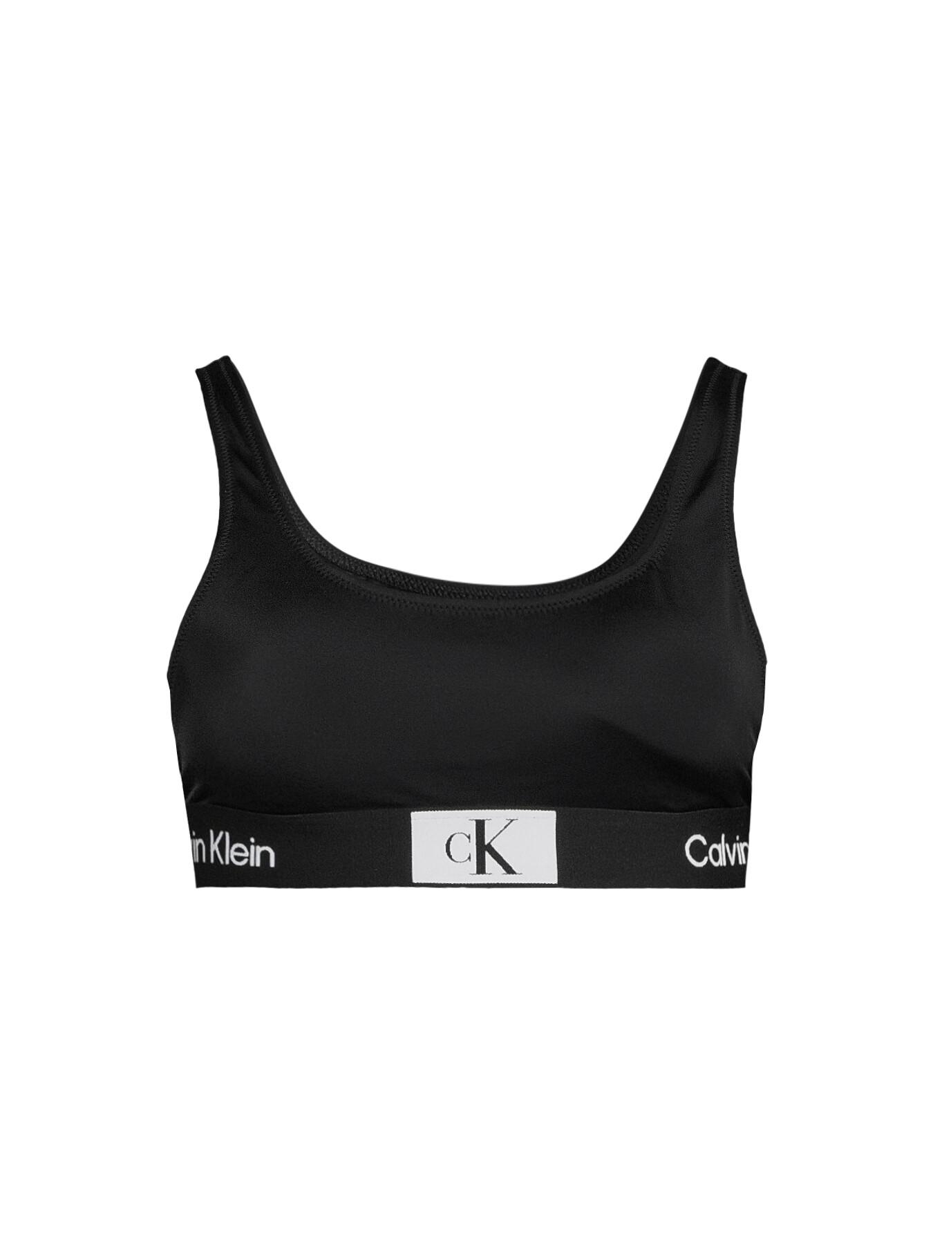 CALVIN KLEIN Logo Bralette in Pvh Black | Endource