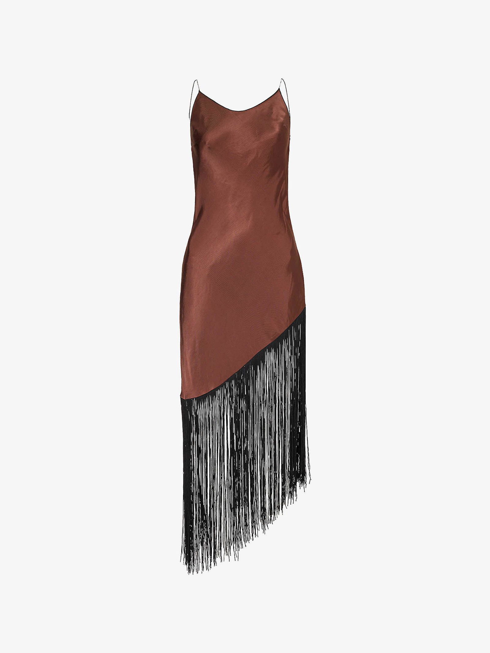 BEC & BRIDGE Sashay Fringe-Embellished Woven Dress | endource