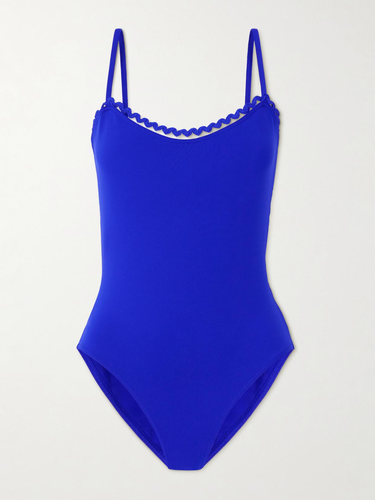 ERES Fever Fantasy Ric Rac-Trimmed Swimsuit in Blue | Endource