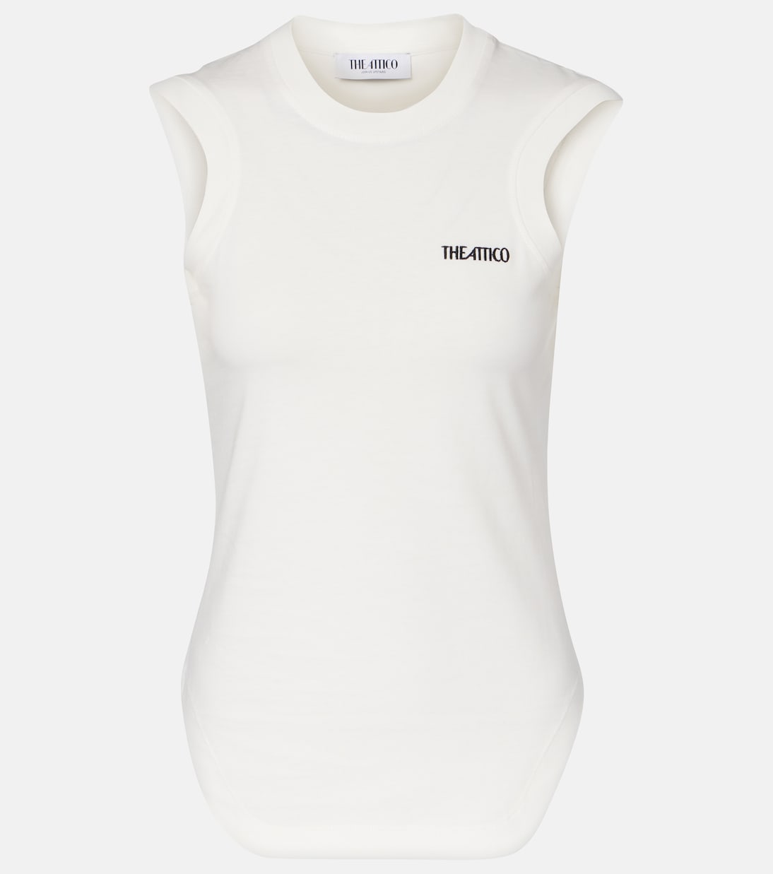 The Attico Logo Cotton Top | endource