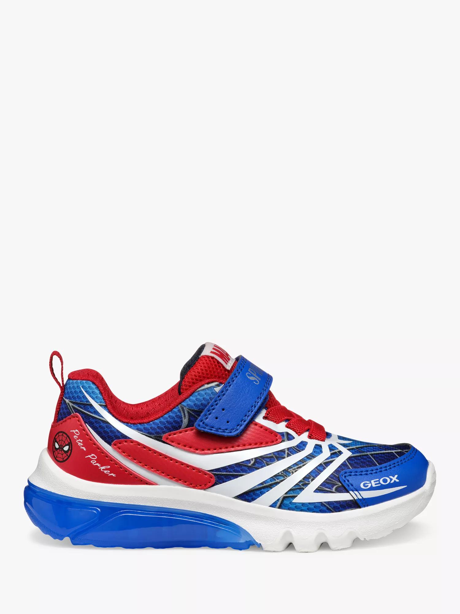Geox Kids' Ciberdon Light Up Spider-Man Trainers in Blue/Red | endource