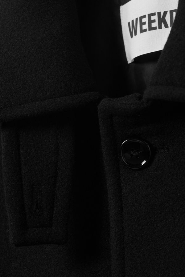 WEEKDAY Long Oversized Wool-Blend Coat | endource